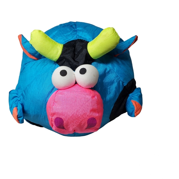 Playskool | Toys | Vintage Playskool Awesome Toss Ems Blue Cow Plush ...
